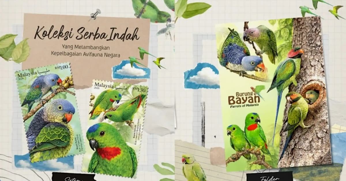 M’sian parrots take flight in Pos Malaysia stamp collection | FMT