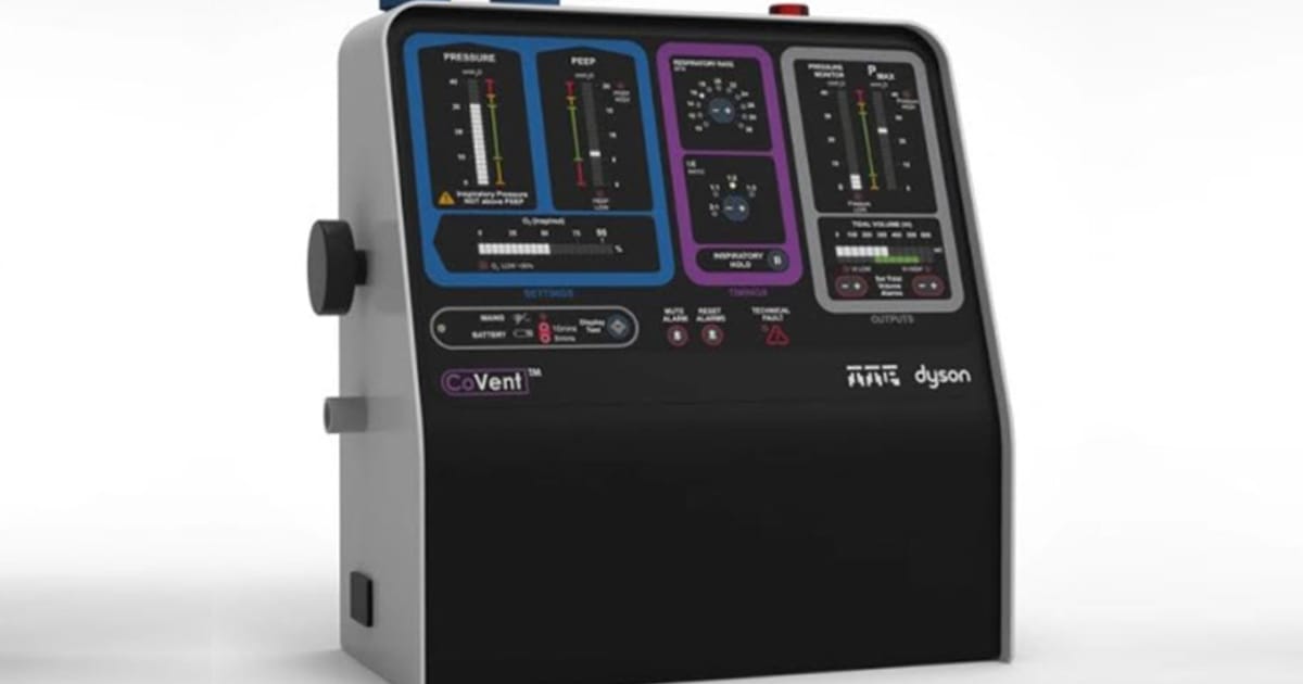 Home appliance manufacturer Dyson develops a ventilator | FMT
